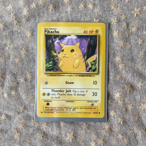 Games | Vintage Pikachu Pokmon Card | Poshmark